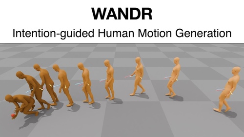 WANDR: Intention-guided Human Motion Generation | Omid Taheri